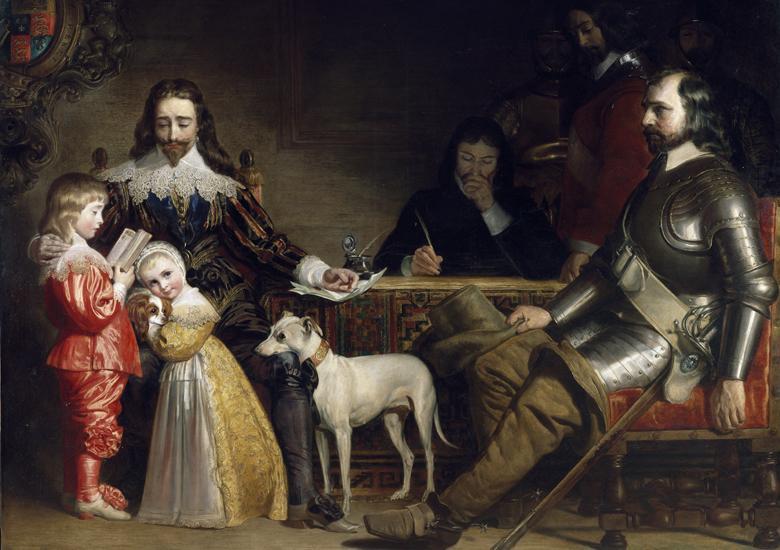 'An Interview between Charles I and Oliver Cromwell' by Daniel Maclise ...
