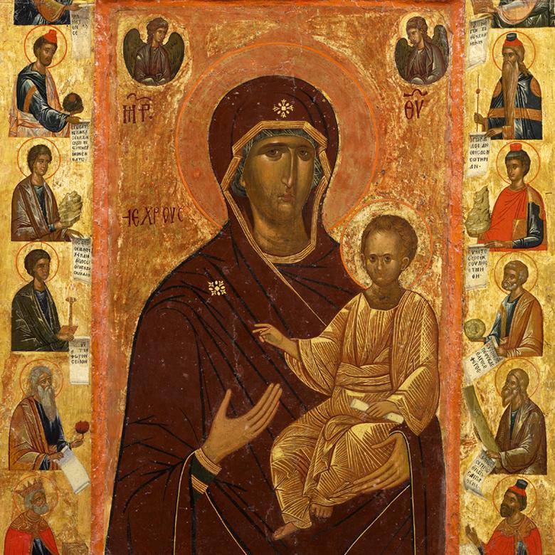 'The Virgin and Child, Saint John the Baptist and Prophets' by Unknown ...